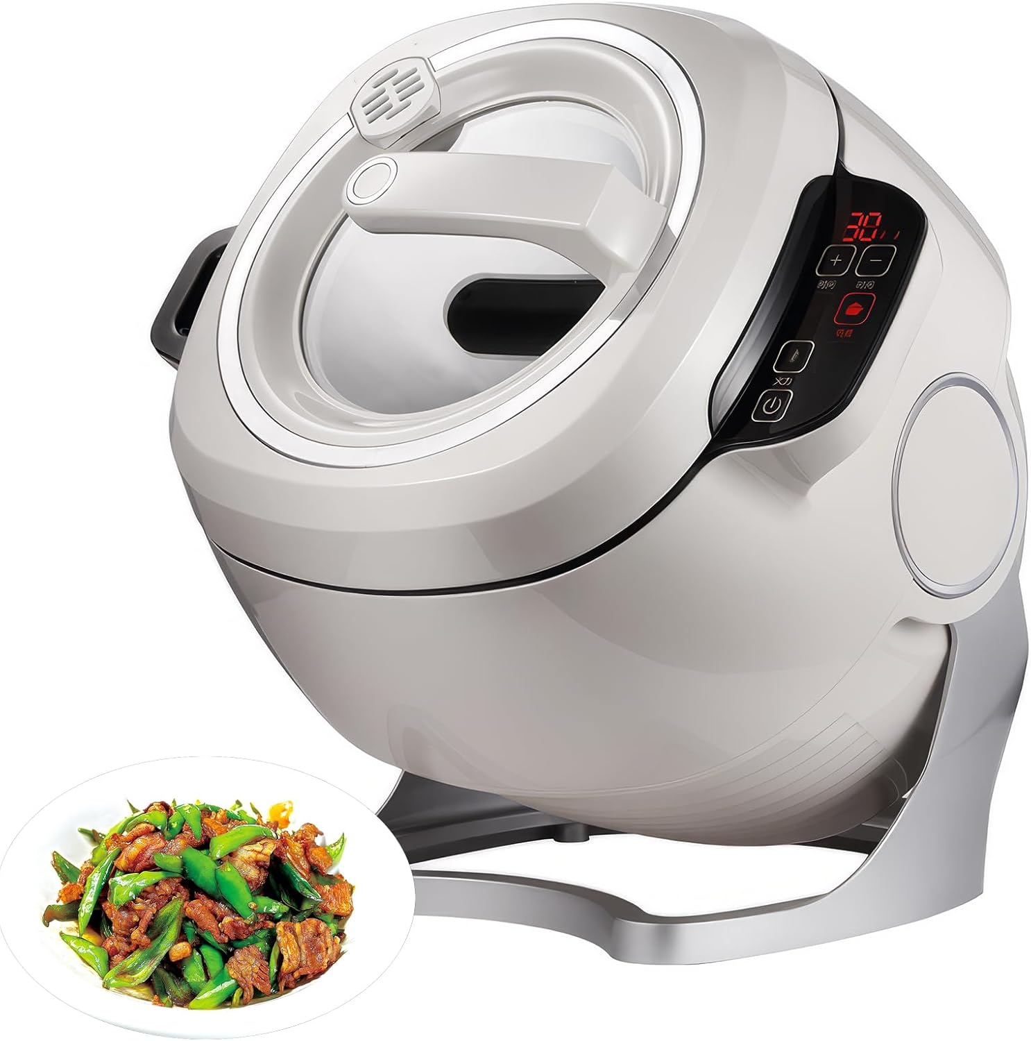Automatic Cooking Machine, 6L Smart touch screen Automatic Stir Fry ...