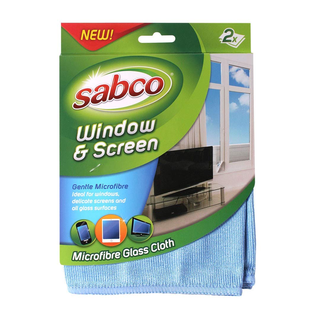 Sabco Window and Screen Microfibre Cloth (Pack of 2), Blue : Amazon.com ...