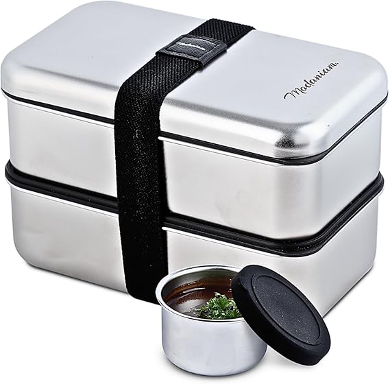 Amazon.com: Modaniam Leak Proof Stainless Steel Bento Box, Stainless ...