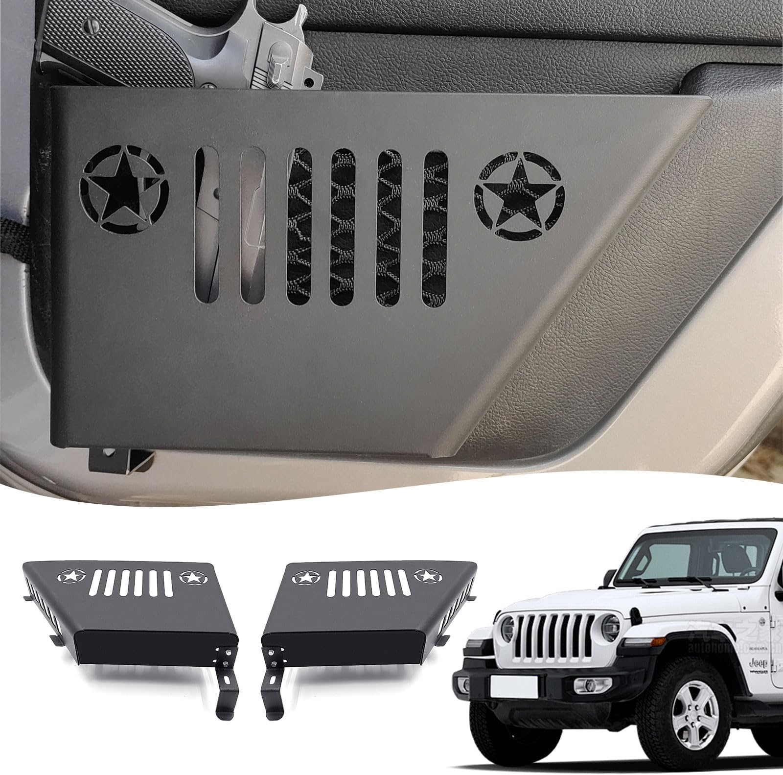 Amazon.com: ETL INDUSTRIES 4PCS Front + Rear Door Storage Pockets, Door ...