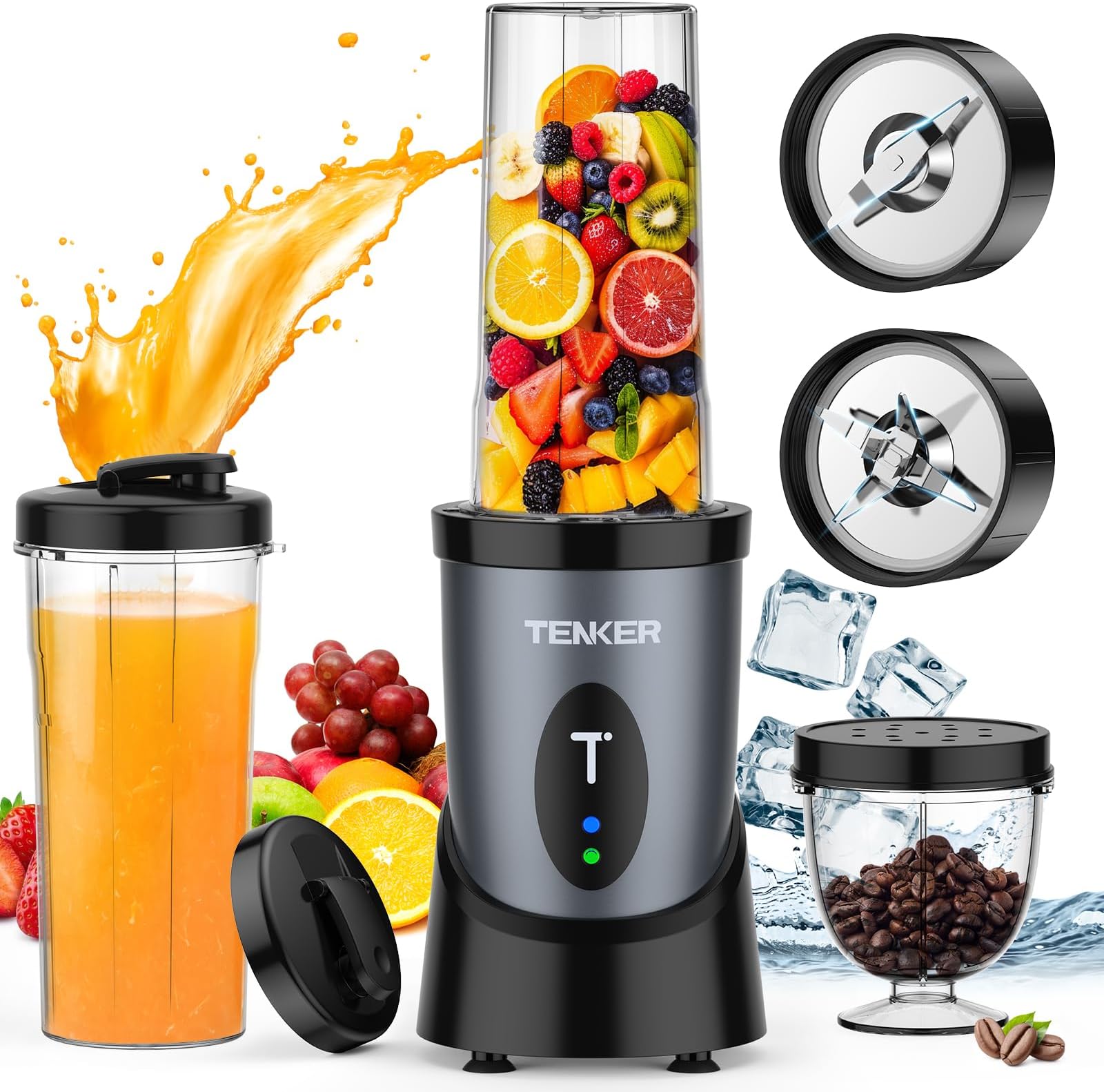 Breville Blend Active Personal Blender & Smoothie Maker with 2 Portable ...