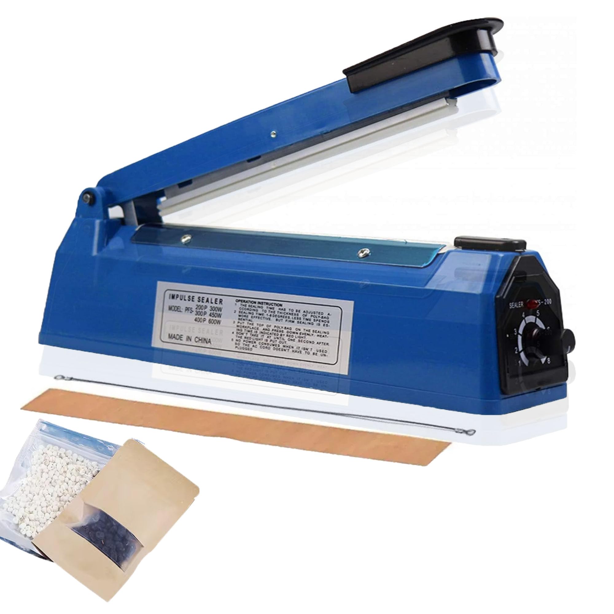 Heat Sealer Machine, Impulse Heat Sealer Machine 12inch with 8 ...