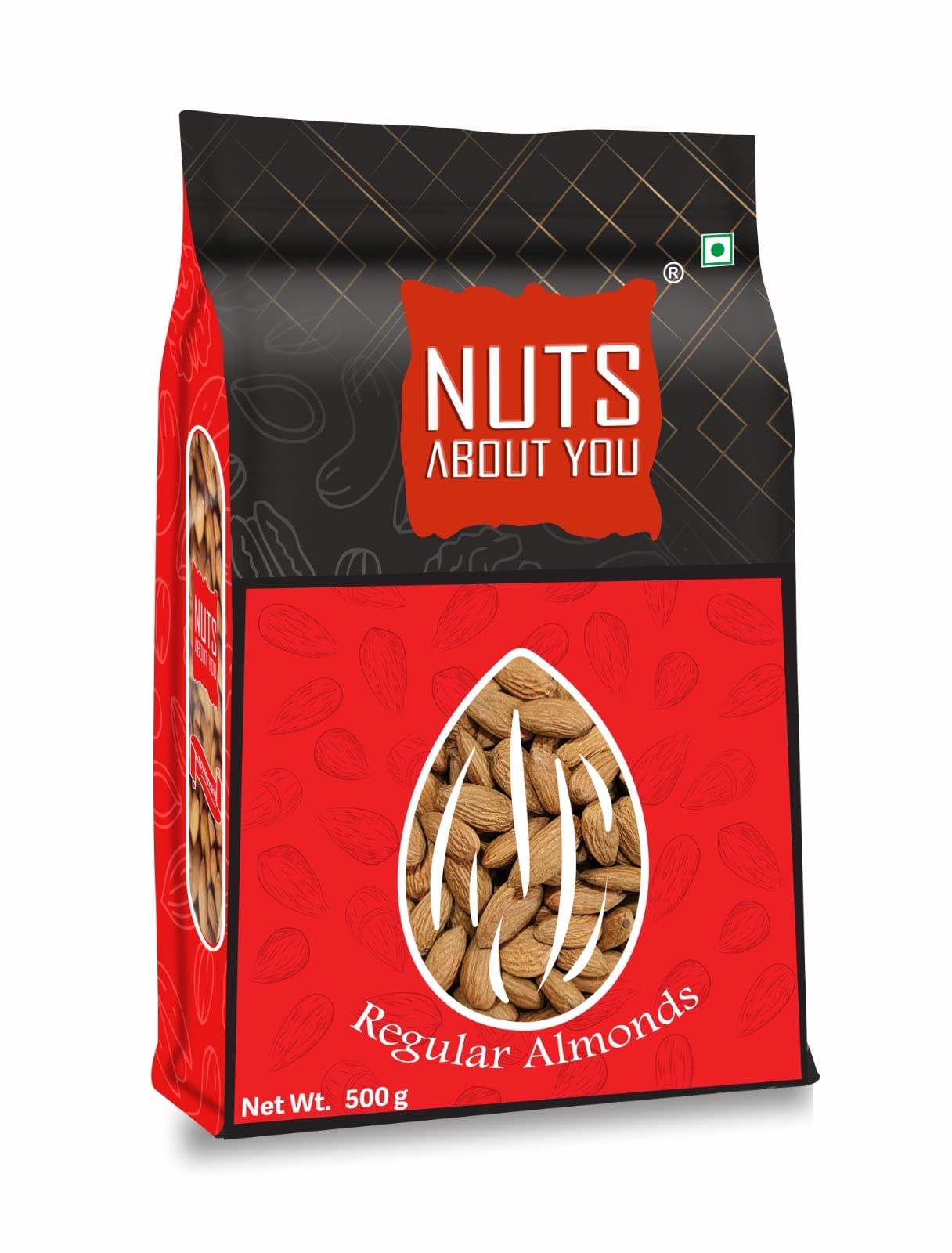 Nuts About You Regular ALMONDS, 500 g | Regular | 100% Natural | Badam ...