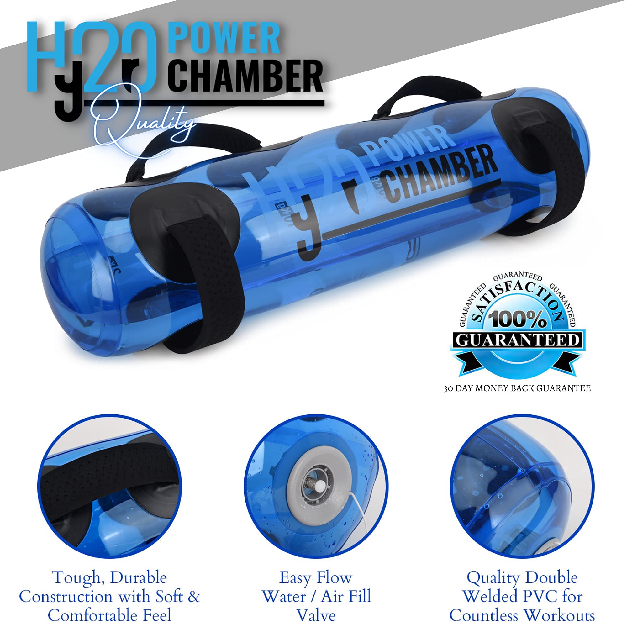 HYDRO POWER CHAMBER Aqua Bag - Fitness Sandbag with Water, Adjustable ...