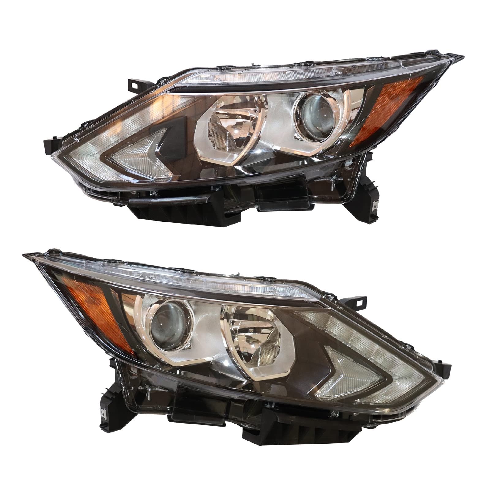LOYALHEARTDY Halogen Headlight Assembly For 2017 2018 2019Nissan Rogue ...