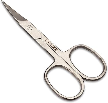 Amazon.com : CRUZE Nail Scissors – Cuticle Extra Fine Curved Scissors ...