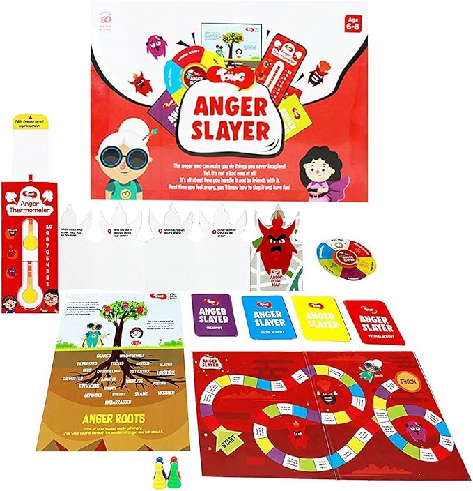 Amazon.com: Toiing Anger Slayer- Kids Anger Slayer Board Game Kit |Fun ...
