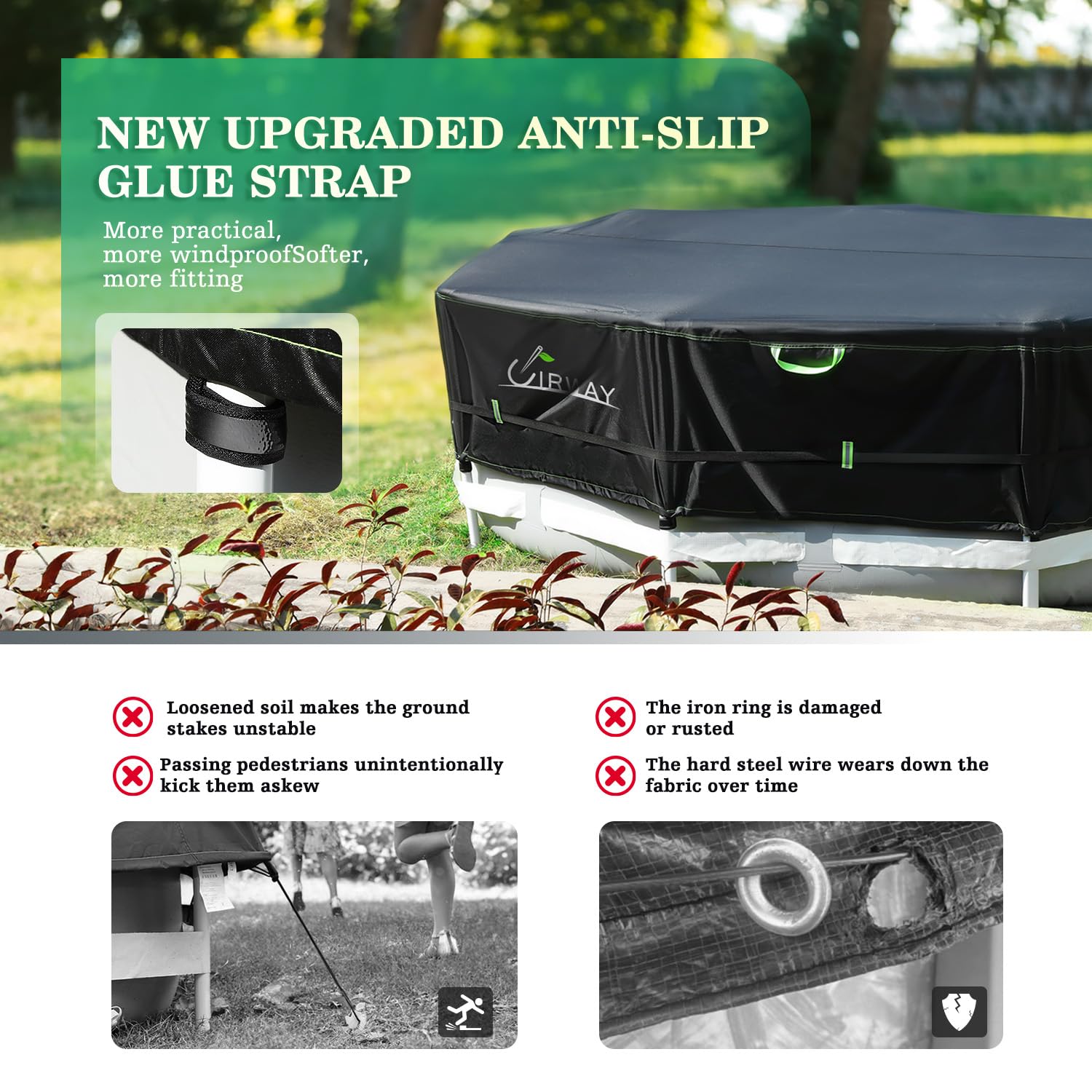 Snapklik.com : UIRWAY 500D Pool Cover 21FT Round 2025 Upgraded Heavy ...