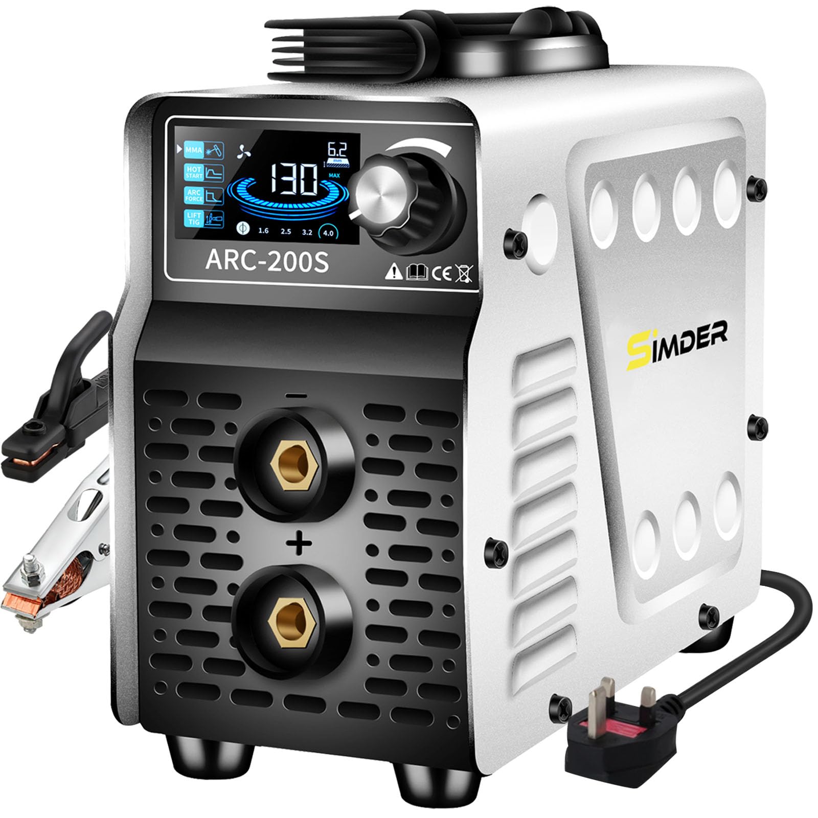 S SIMDER ARC Welder Mini Inverter Welder 200SI 240V Hot Start ARC Force ...