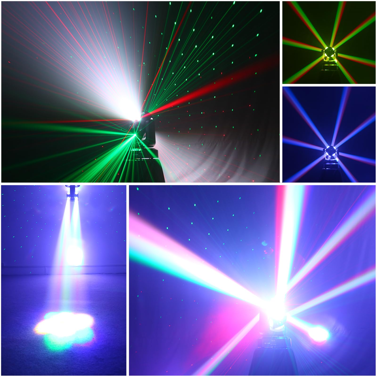 HOLDLAMP 18 Channel LED Moving Head Light,Infinite Rotation Strobe DJ ...