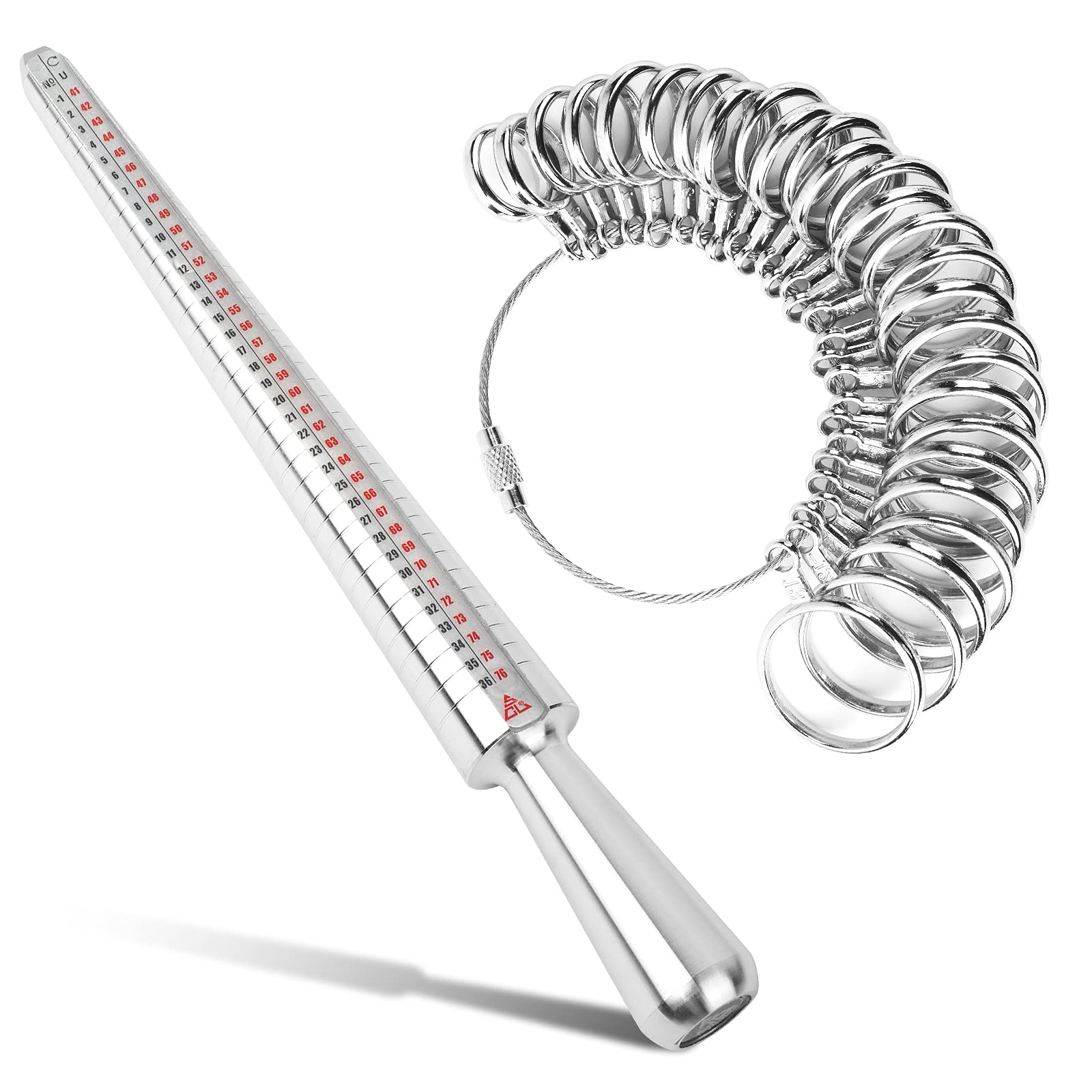 Buy Ring Sizer, Ring Sizer UK Women Men Ring Sizer Stick A-Z 26 Rings ...