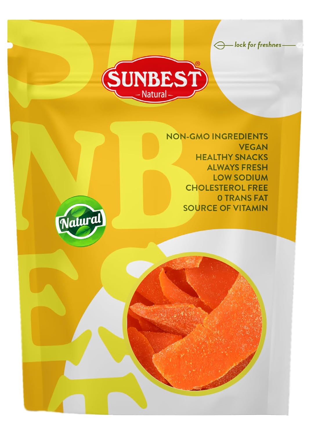 Amazon.com: Sunbest Natural Dried Mango Slices 80 oz (5 lbs) 1 Pack ...