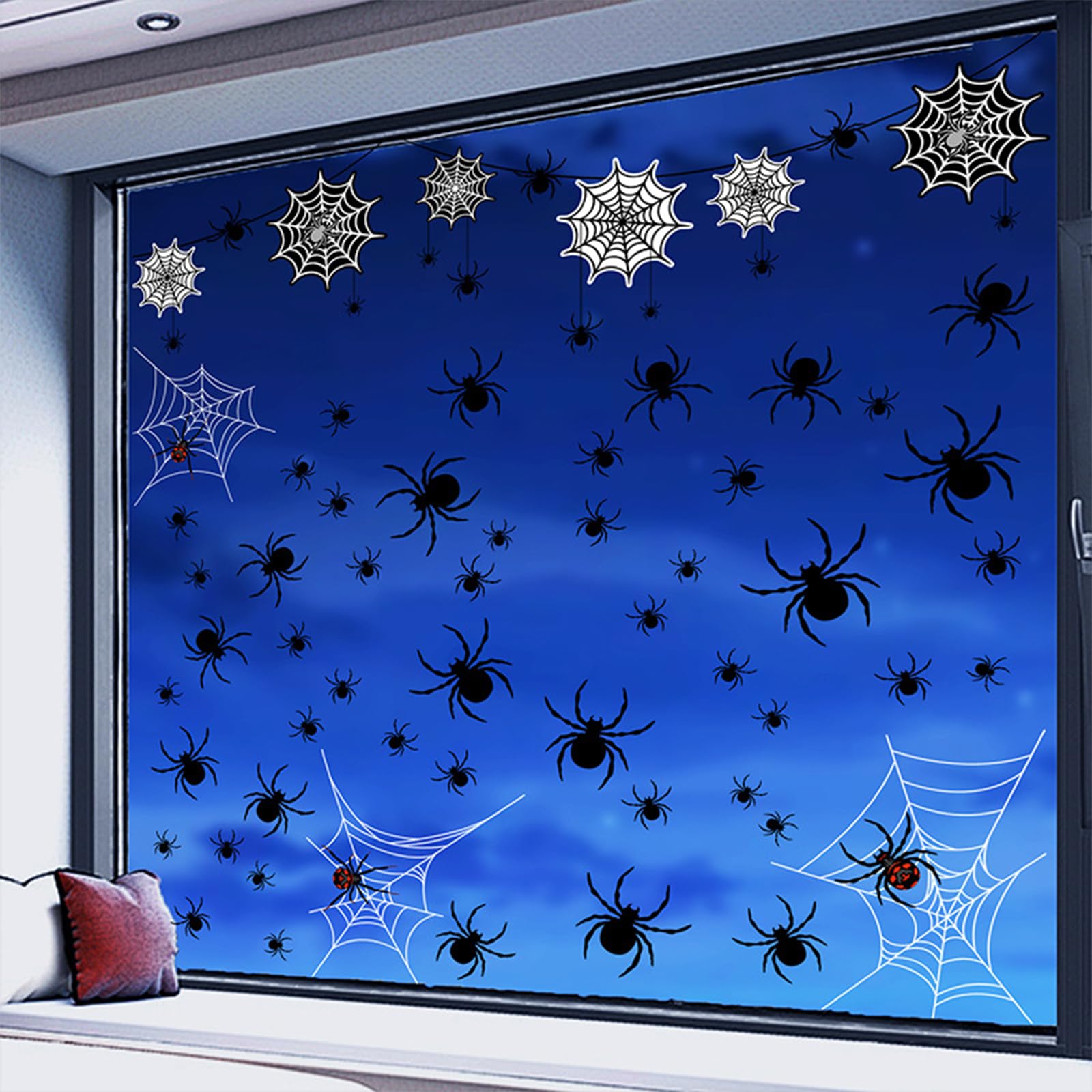 Spider 3d Halloween Scary Spider Web Halloween Spider Web In The ...