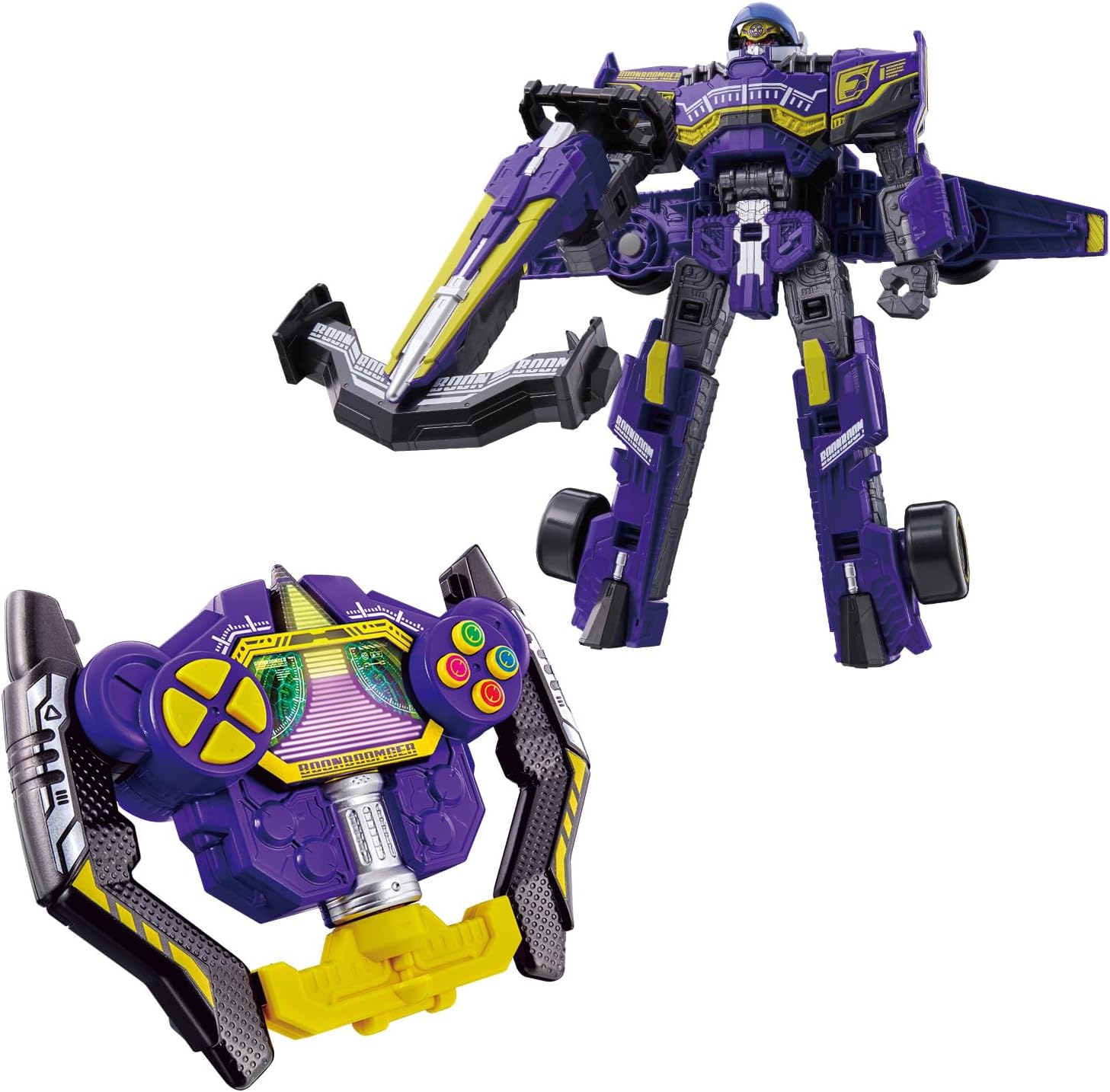 Amazon.com: BANDAI Bakuage Sentai Boonboomger DX Bun Violet Complete ...