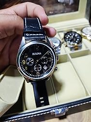 Amazon.com: Bulova Men's Classic Stainless Steel Chronograph Quartz ...
