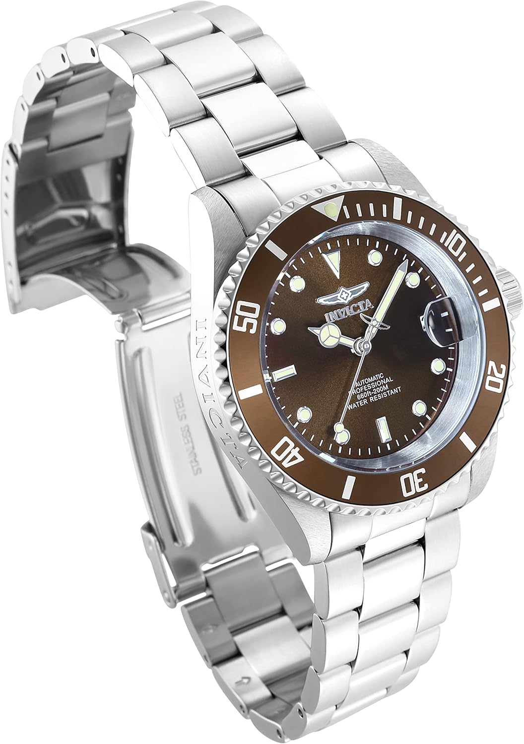 Invicta Men's Pro Diver Collection Coin-Edge Automatic Watch, Silver ...
