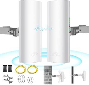 5.8G Wireless Bridge with Pole/Wall Mount Bracket - Extend Starlink ...