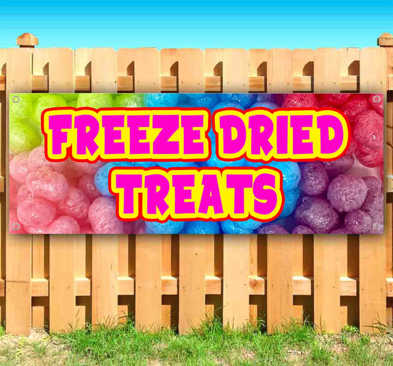 Amazon.com : Freeze Dried Treats Banner 13 oz | Non-Fabric | Heavy-Duty ...