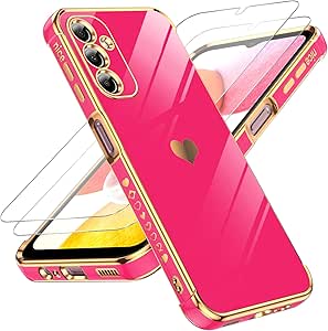 Amazon.com: LeYi for Samsung Galaxy A14 5G Case: with Tempered Glass Screen Protector [2 Pcs ...