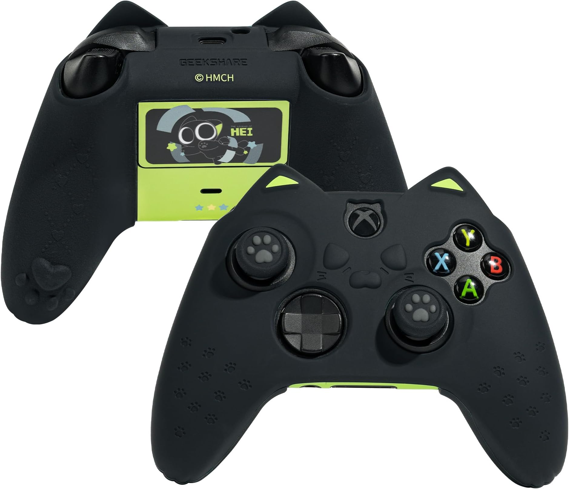 Amazon.com: GeekShare Cat Paw Controller Skin Grips Set Anti-Slip ...