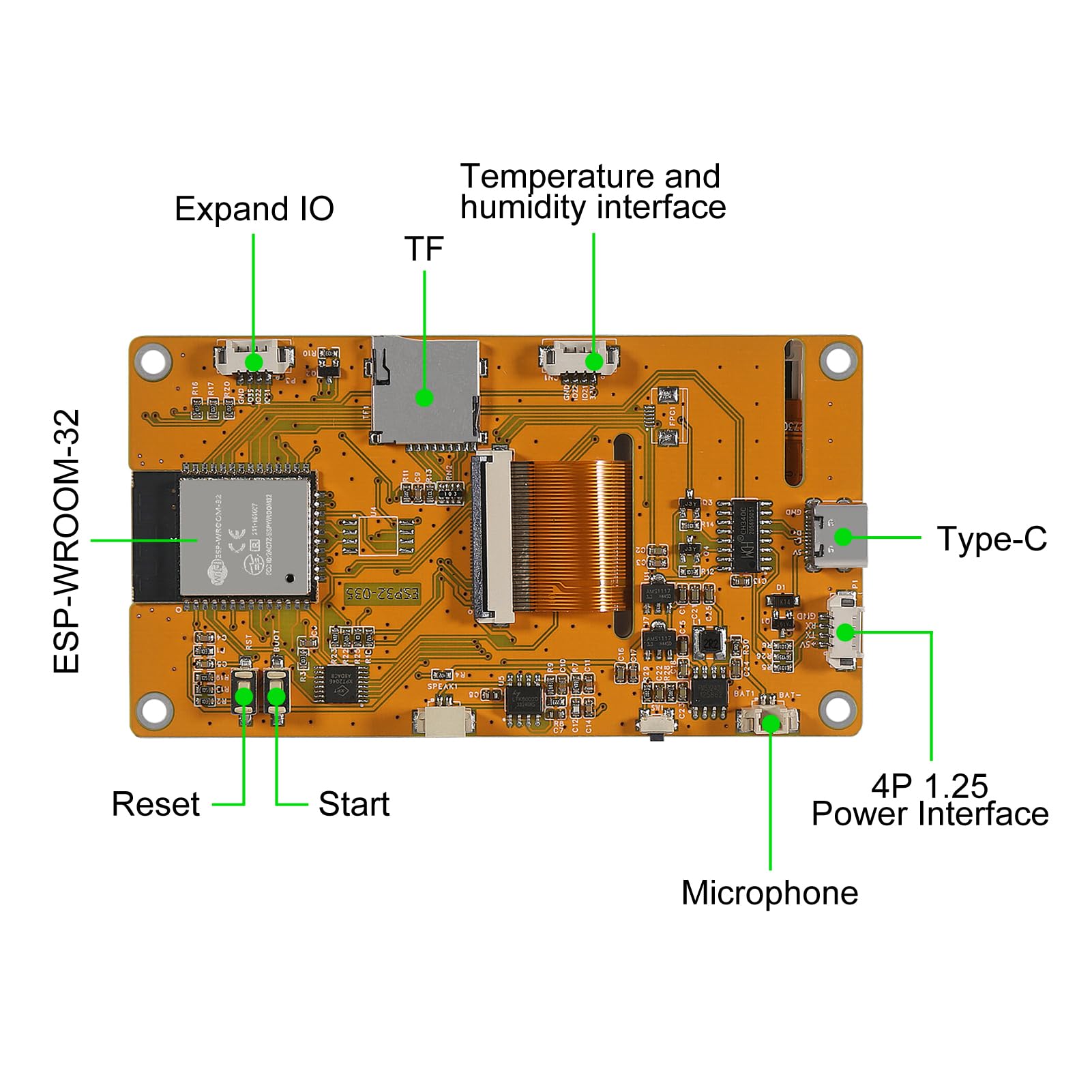 Snapklik.com : 2PACK 3.5" Inch ESP-32 ESP32S ESP32 Display ESP-WROOM-32 ...