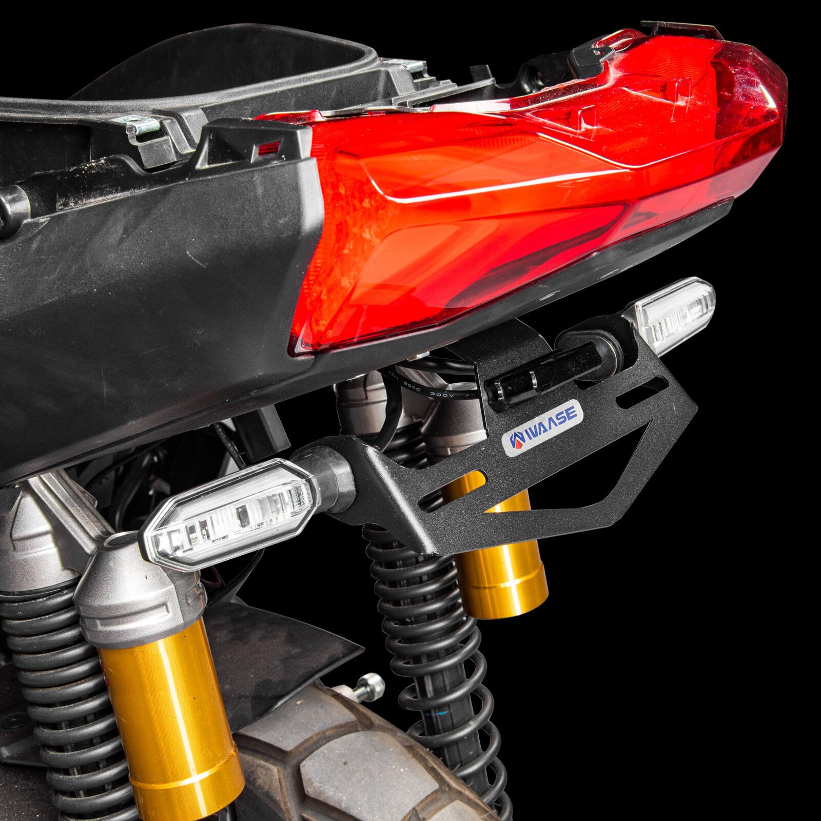 Motorcycle Led Light Rear License Number Registration Plate Frame ...