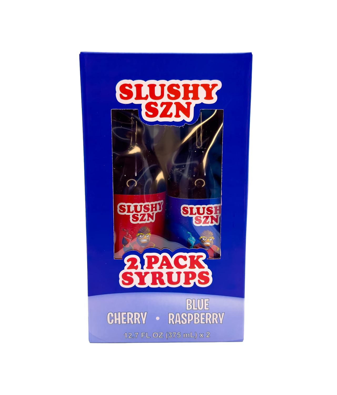 Amazon.com: Slushy Szn Cherry and Blue Raspberry Slushy Syrup for At ...