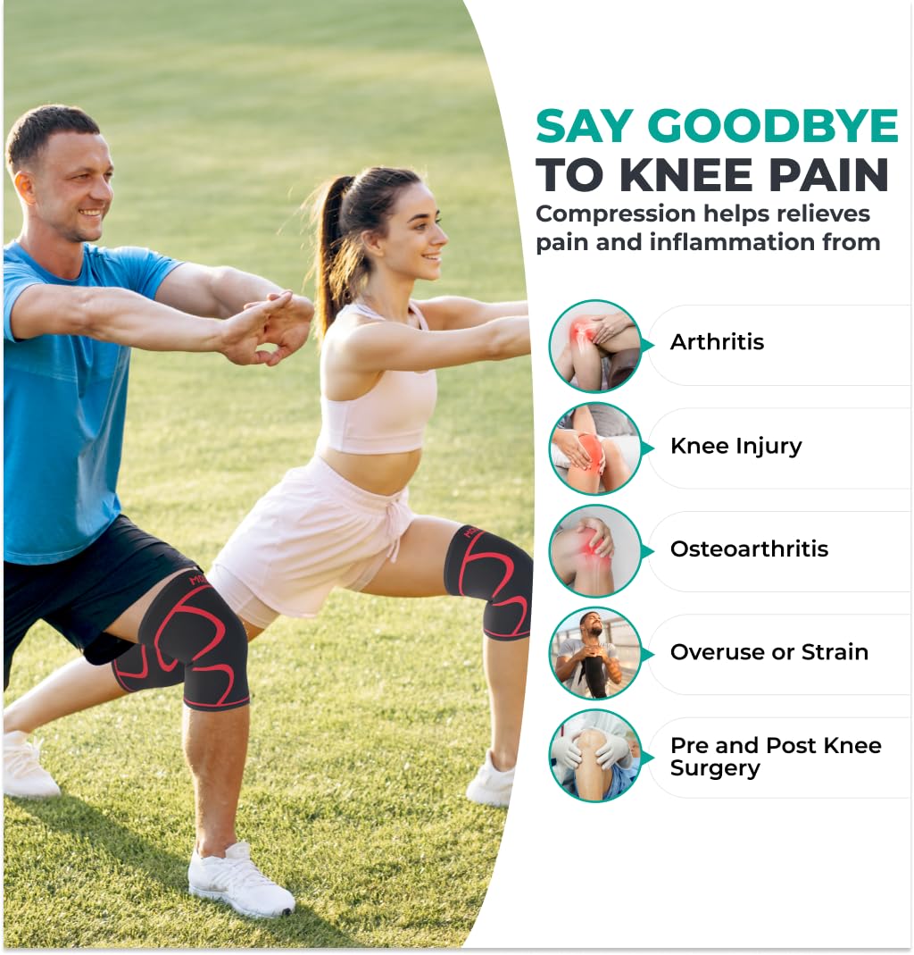 Modvel Rodilleras para dolor de rodilla para mujeres y hombres, paquete ...