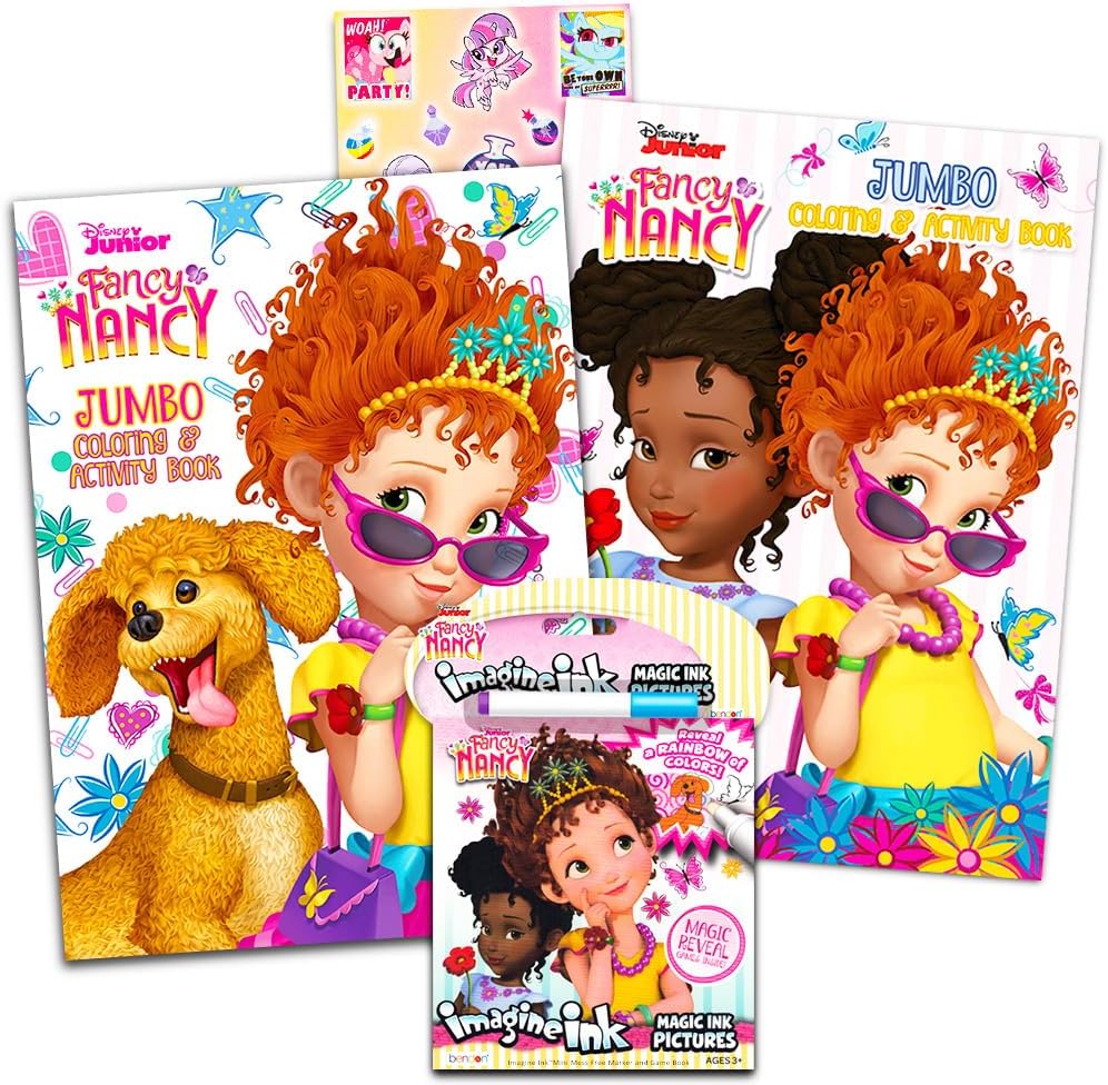 Amazon.com: Disney Fancy Nancy Coloring Book Bundle ~ 3 Fancy Nancy ...