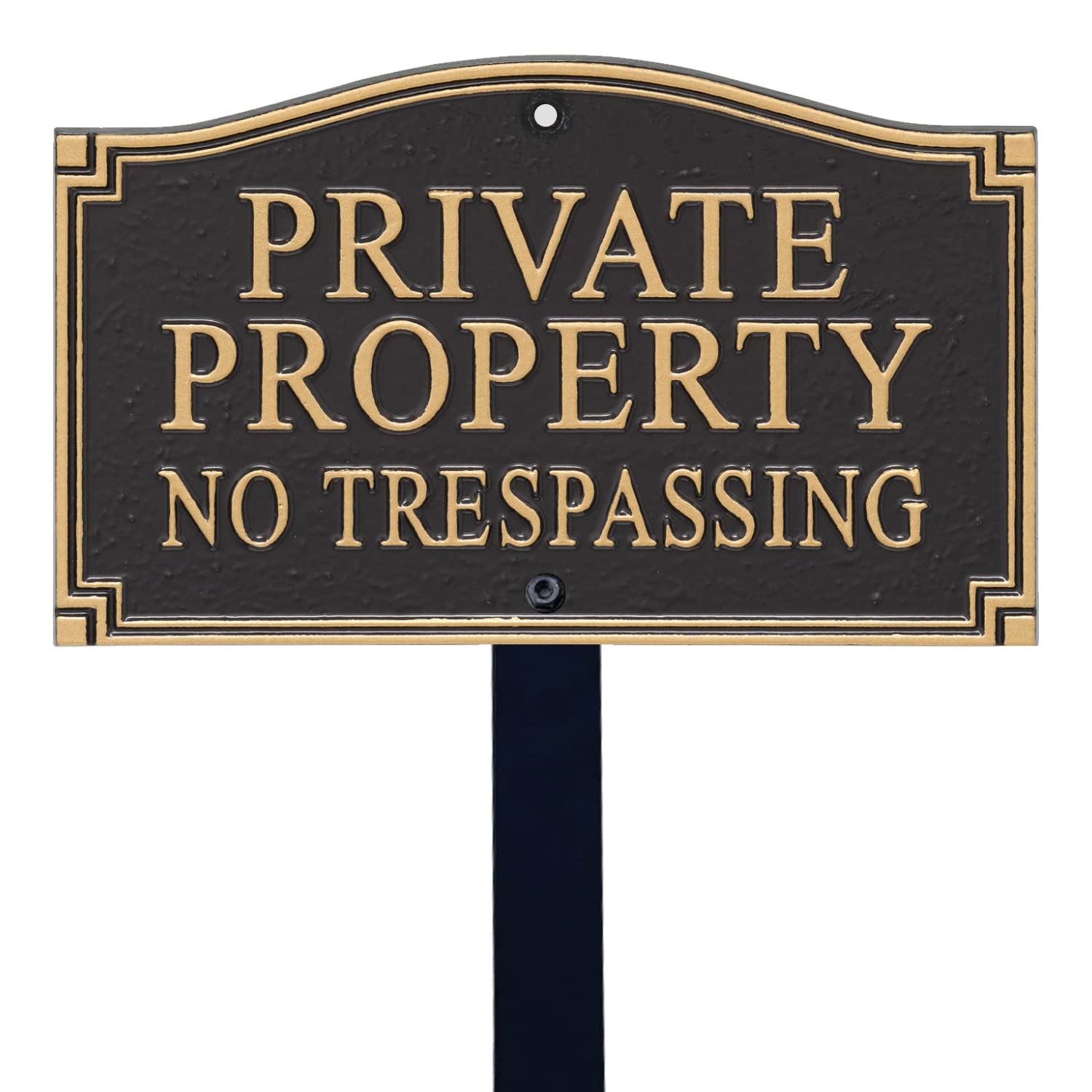 SmartSign “Private Property, No Trespassing” GardenBoss Statement ...