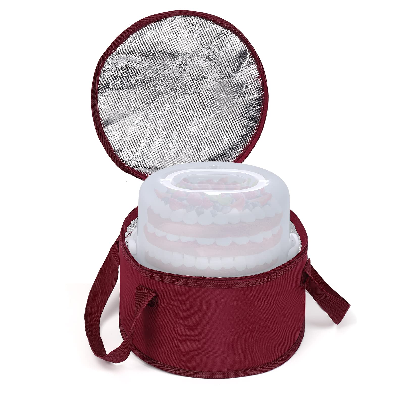 Snapklik.com : ECOSHIRE Round Insulated 8 Inch Cake Carrier For Hot Or ...