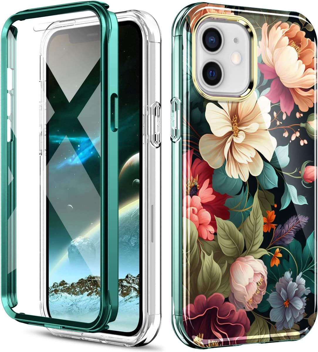 Amazon.com: PIXIU Compatible for iPhone 12/iPhone 12 Pro Case Built ...