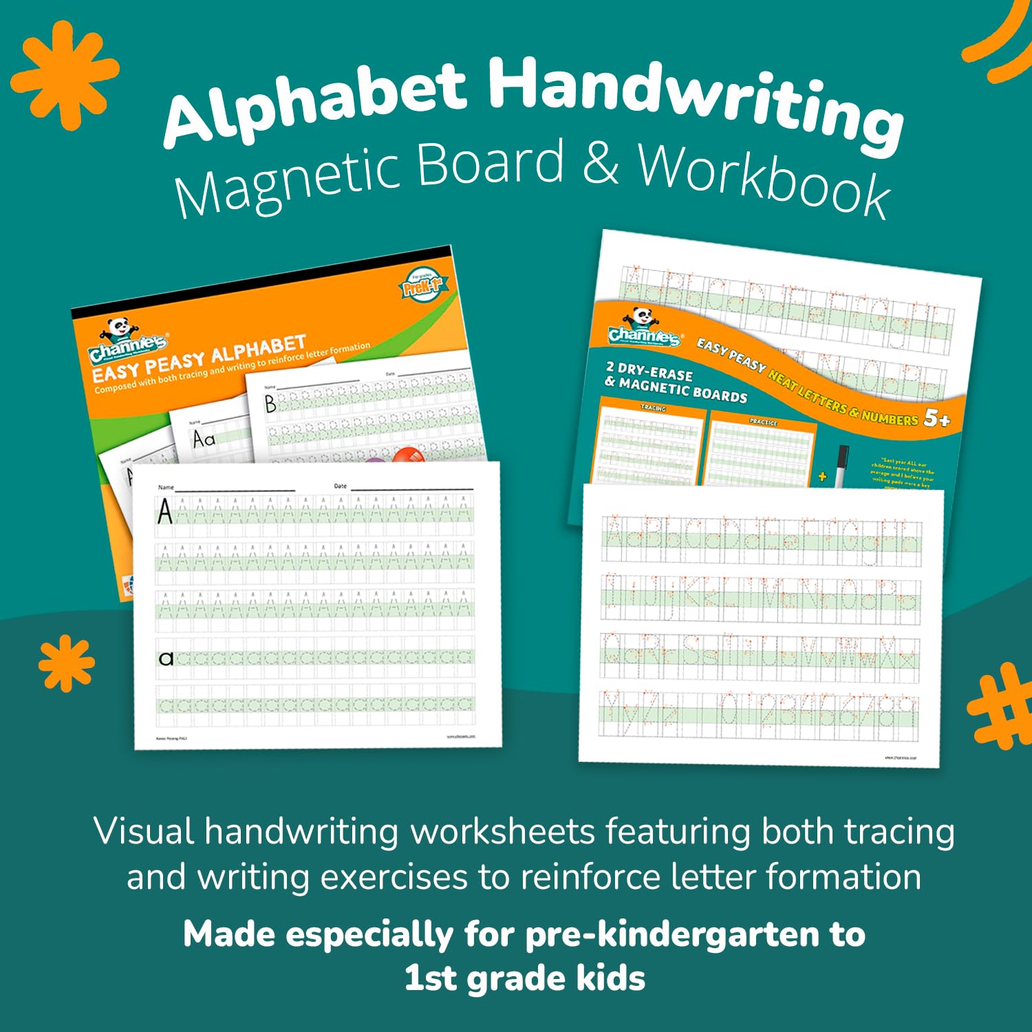 Snapklik.com : Channies Easy Peasy Alphabet Handwriting Workbook + 2 ...
