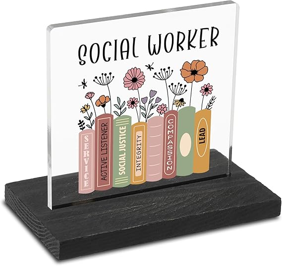Amazon.com: Social Worker Gifts for Women Social Workers Desk Decor ...