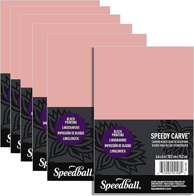 Amazon.com: Speedball Speedy-Carve Premium Printmaking Blocks - 4" x 6 ...