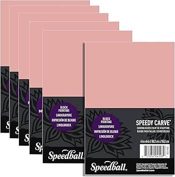 Amazon.com: Speedball Speedy-Carve Premium Printmaking Blocks - 4" x 6 ...