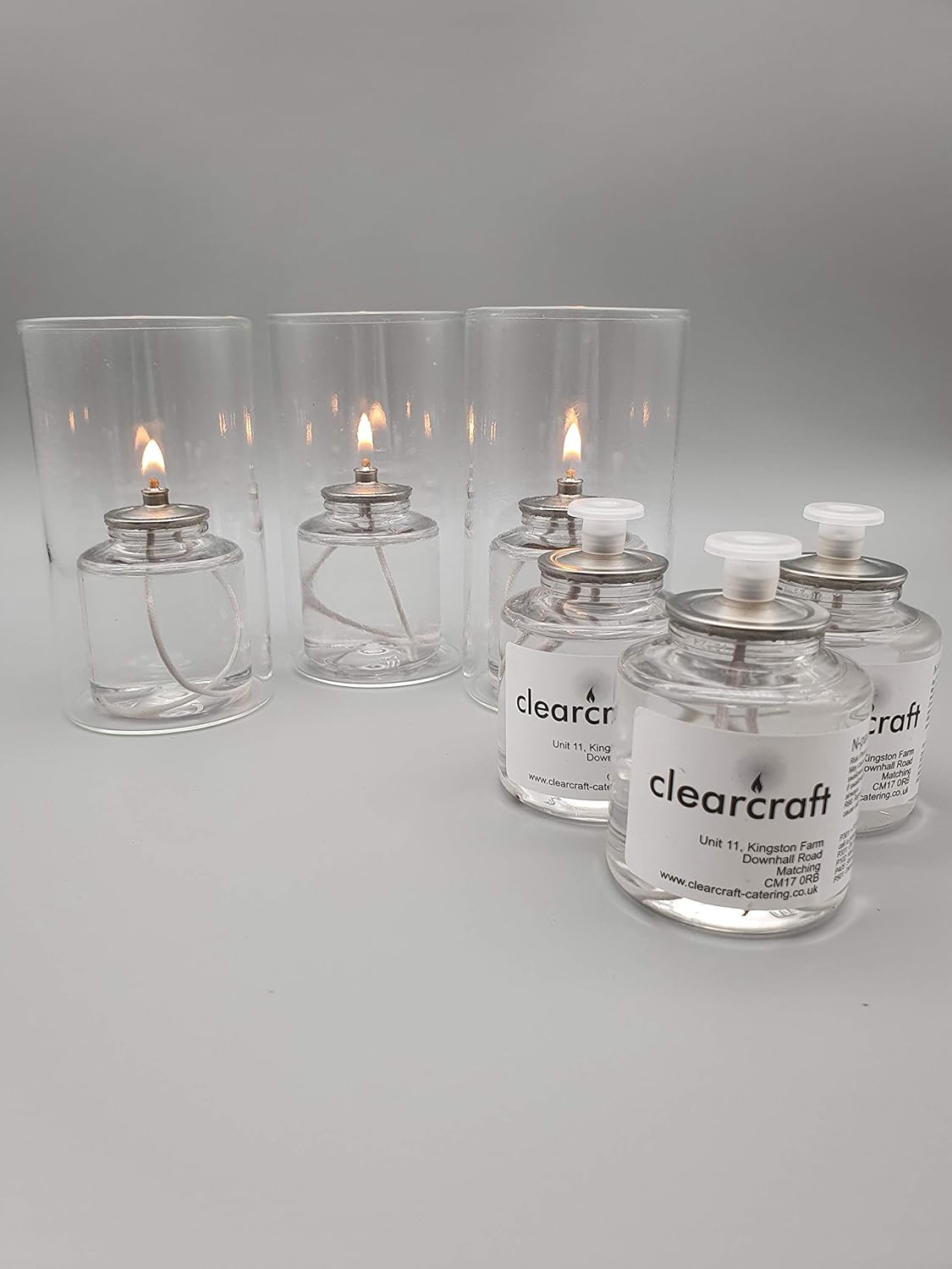 CLEARCRAFT 3 x Indoor Or Garden Oil Candle Burner Shades With 6 x 24 ...