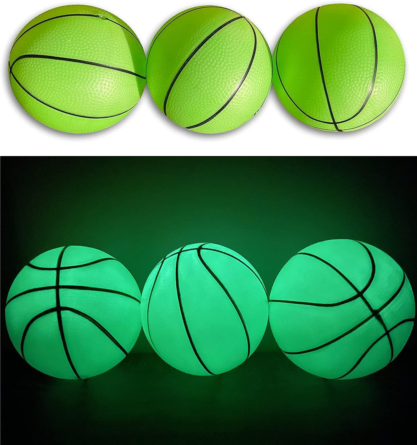 Amazon.com: Toys+ 6 Pack Inflatable Mini Basketballs Includes Pump and ...