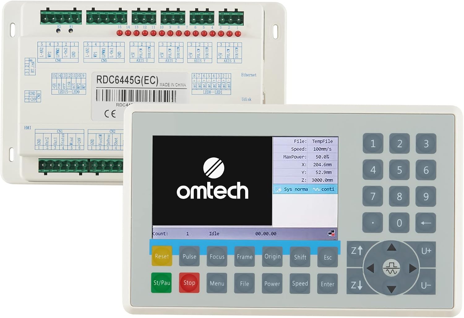 Amazon.com: OMTech Ruida Control Panel Kit RDC6445G, Laser Engraver ...