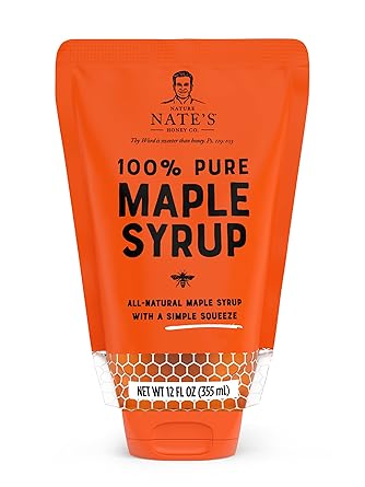 Amazon.com : Nate's 100% Pure Maple Syrup - 12 oz Sustainable Pouch ...