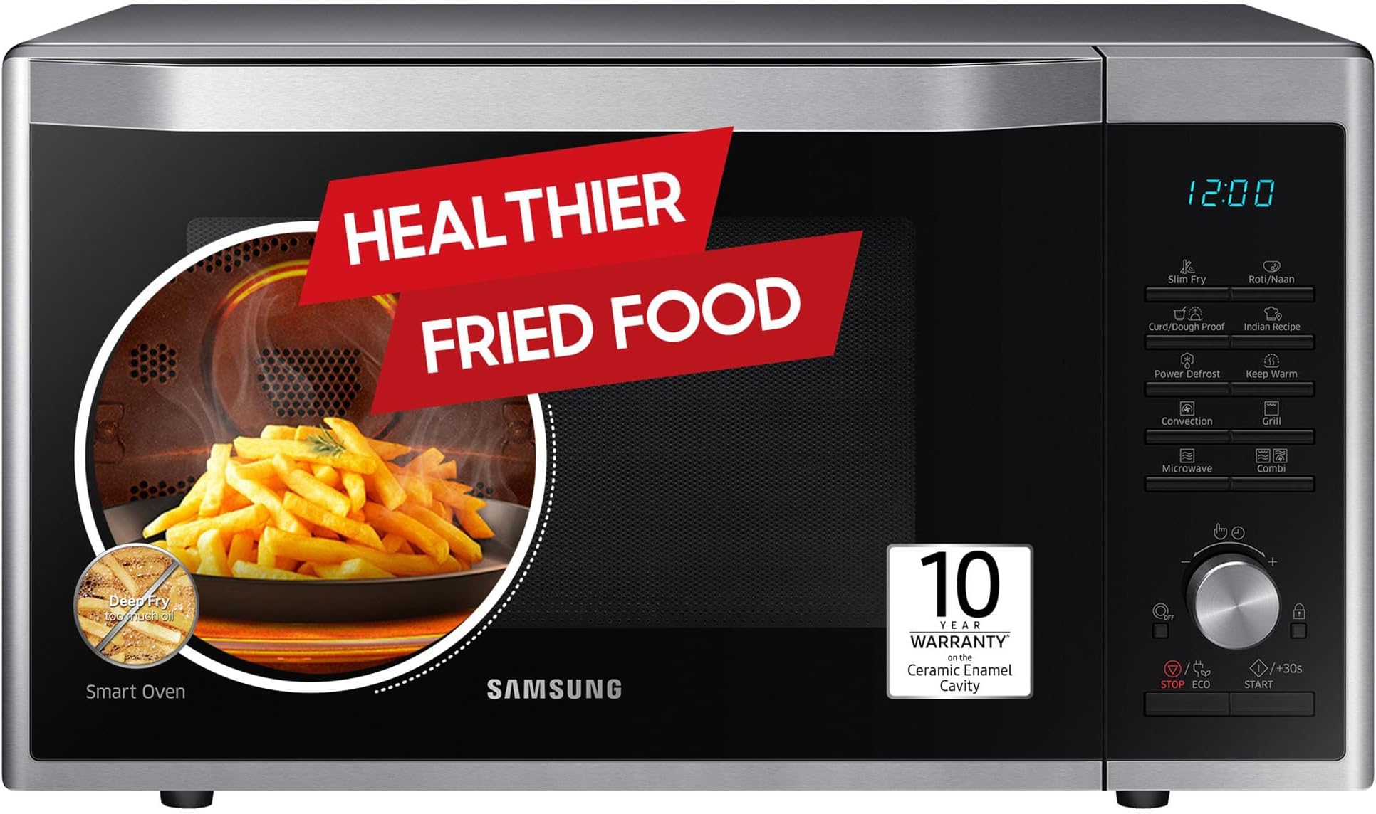 LG 28 L Convection Microwave Oven (MC2886BRUM, Black, Auto Cook Menu ...