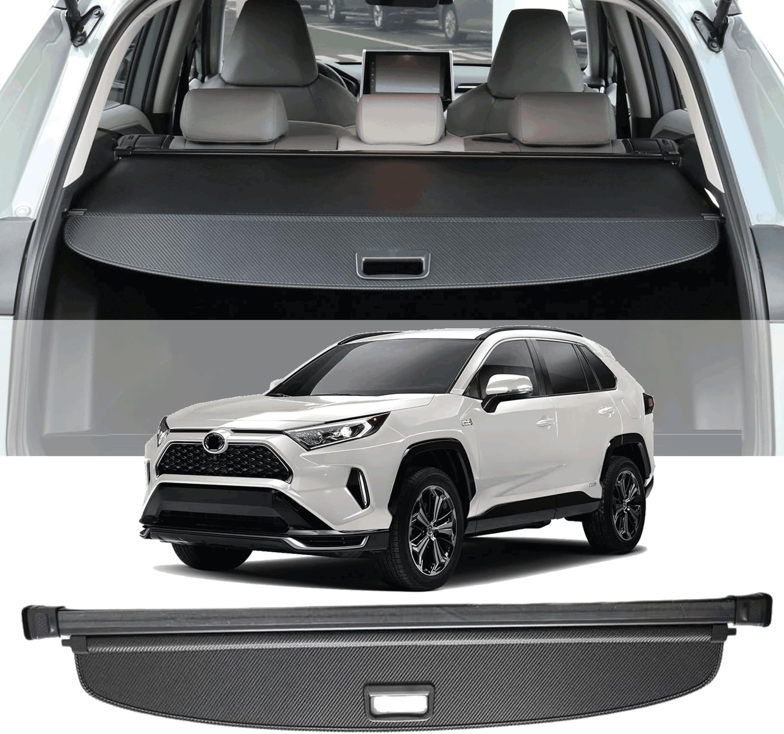 Amazon.com: kaungka Cargo Cover Retractable Compatible for 13-18 Toyota ...