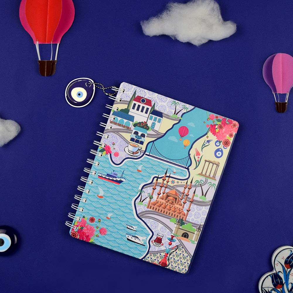 Doodle Artsy Europe Spiral Bound Notebook Diary, Paper Cover, 200 pages ...