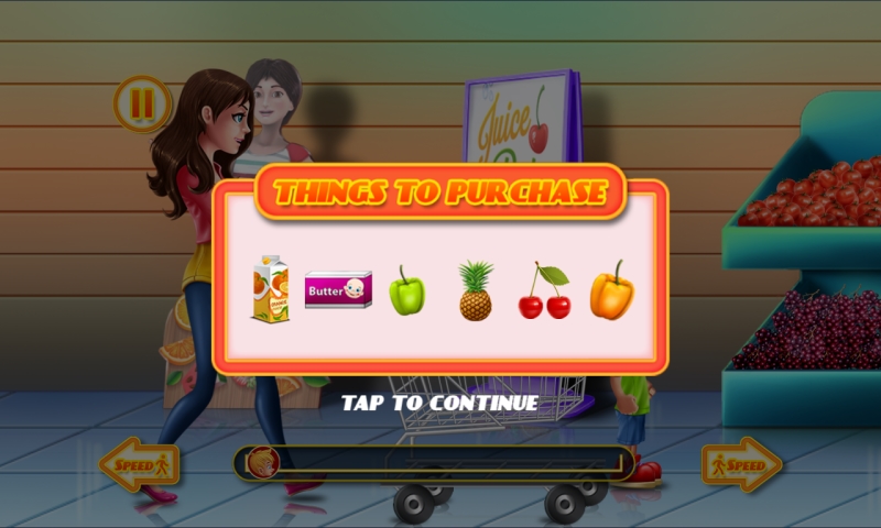 Shopping Game Kids Supermarket : help mom with the shopping list and to ...
