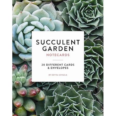 Amazon.com : Succulent Garden Notecards: 20 Different Cards and ...