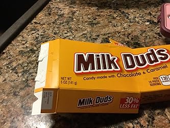 Amazon.com : MILK DUDS Chocolate and Caramel Candy Boxes, 5 oz (12 ...
