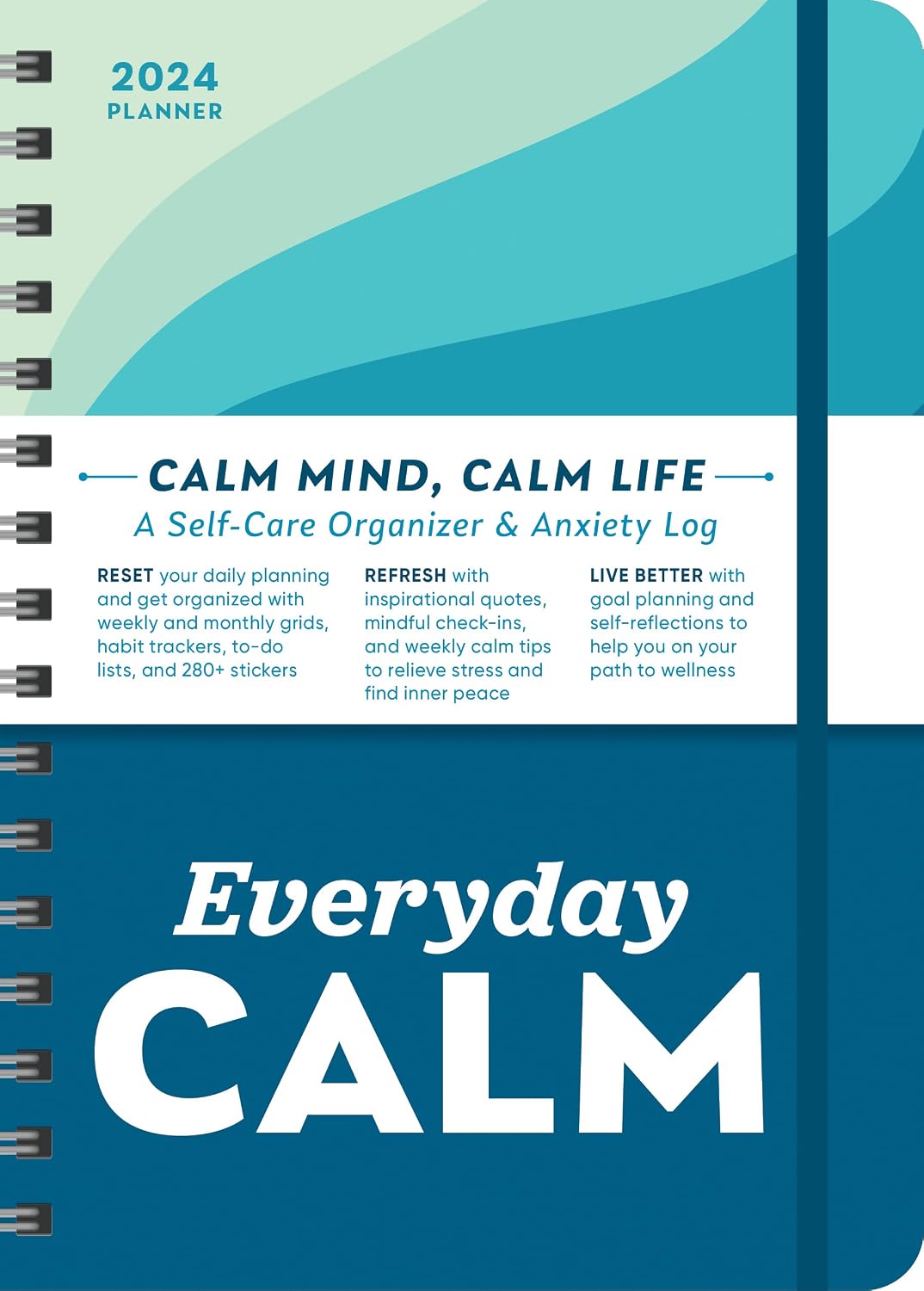2024 Everyday Calm Planner: A 17-Month Self-Care Organizer & Anxiety ...