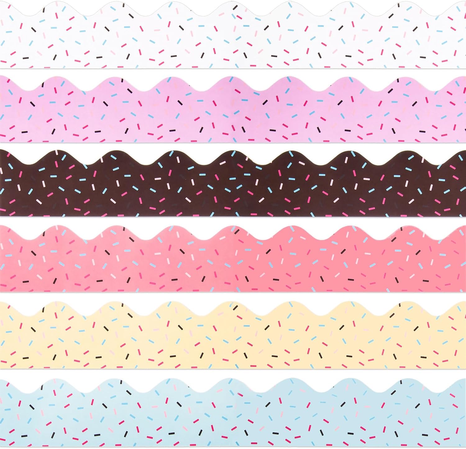 Amazon.com: AWIZOM 72 Feet Sprinkles Bulletin Board Borders Sprinkles ...