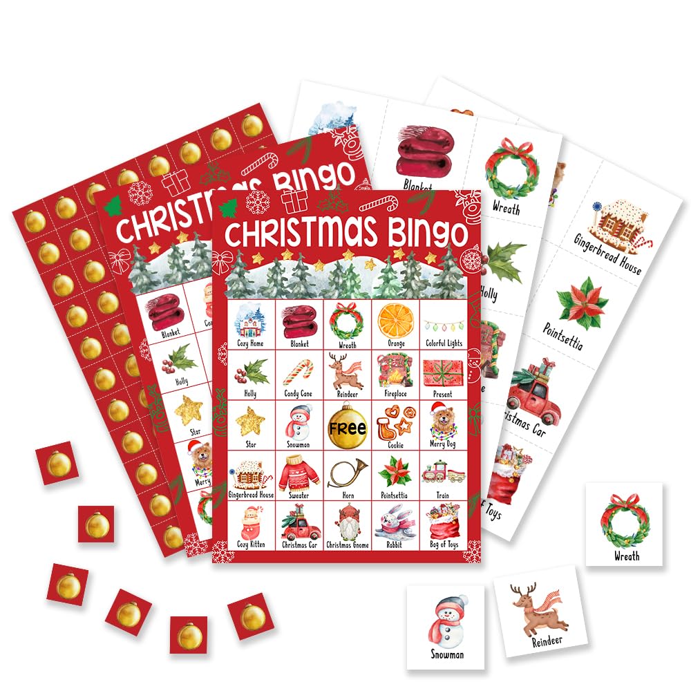 16 Free Christmas Bingo Cards