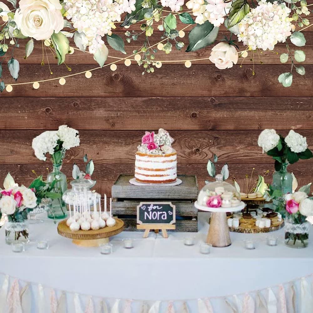 Rustic Wedding Cake Table Backdrops